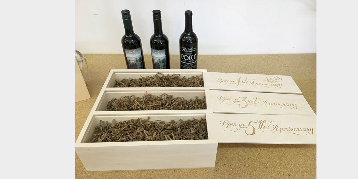 Adding the wine to your wine box