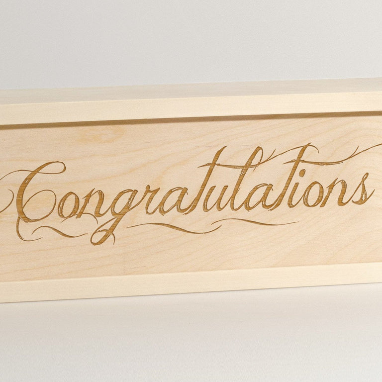 Congratulations Gift - Wine Box – Artificer Wood Works