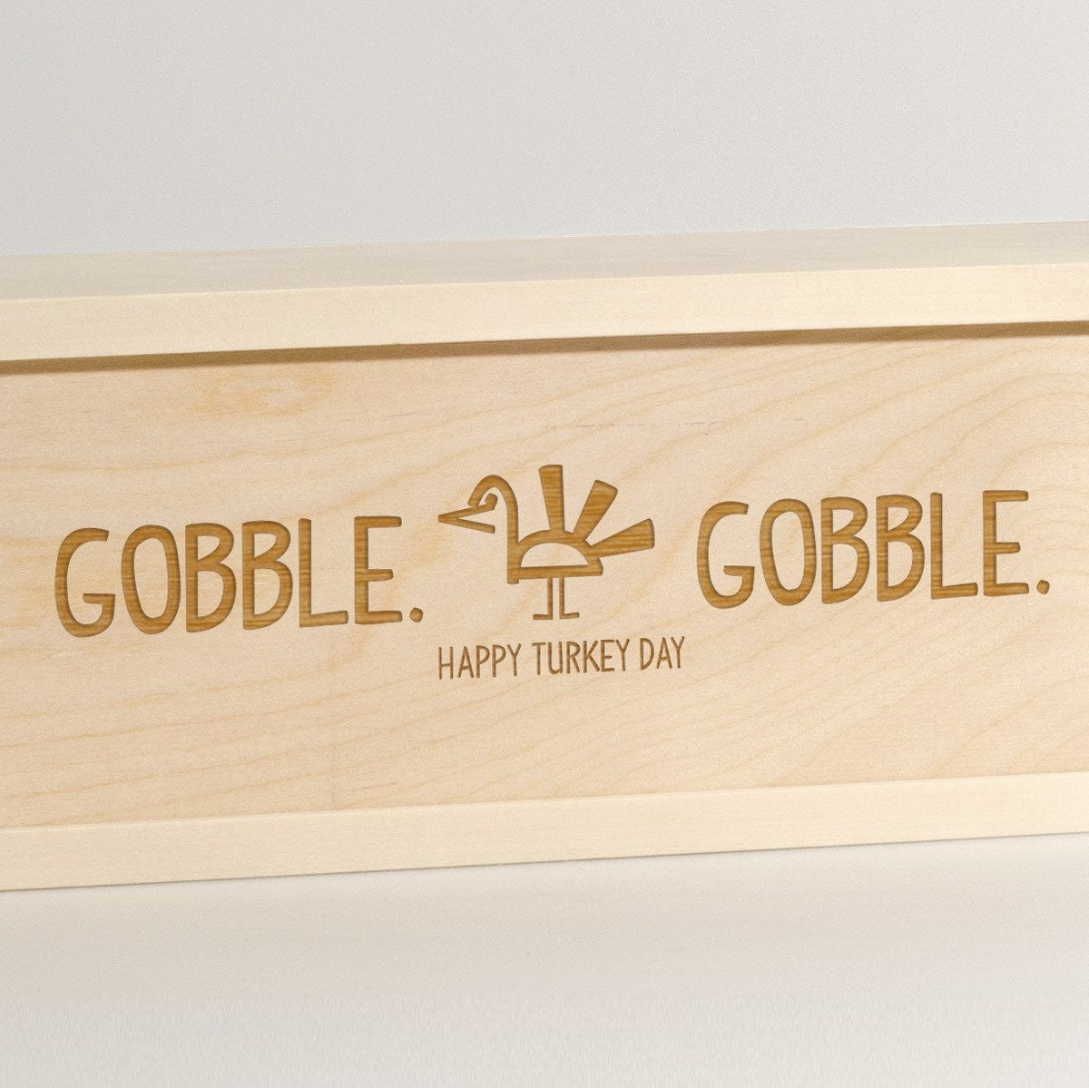 Gobble Gobble Thanksgiving Wine Box